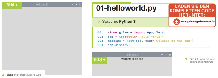 Grafische Benutzeroberflächen mit Python und guizero | Elektor Magazine