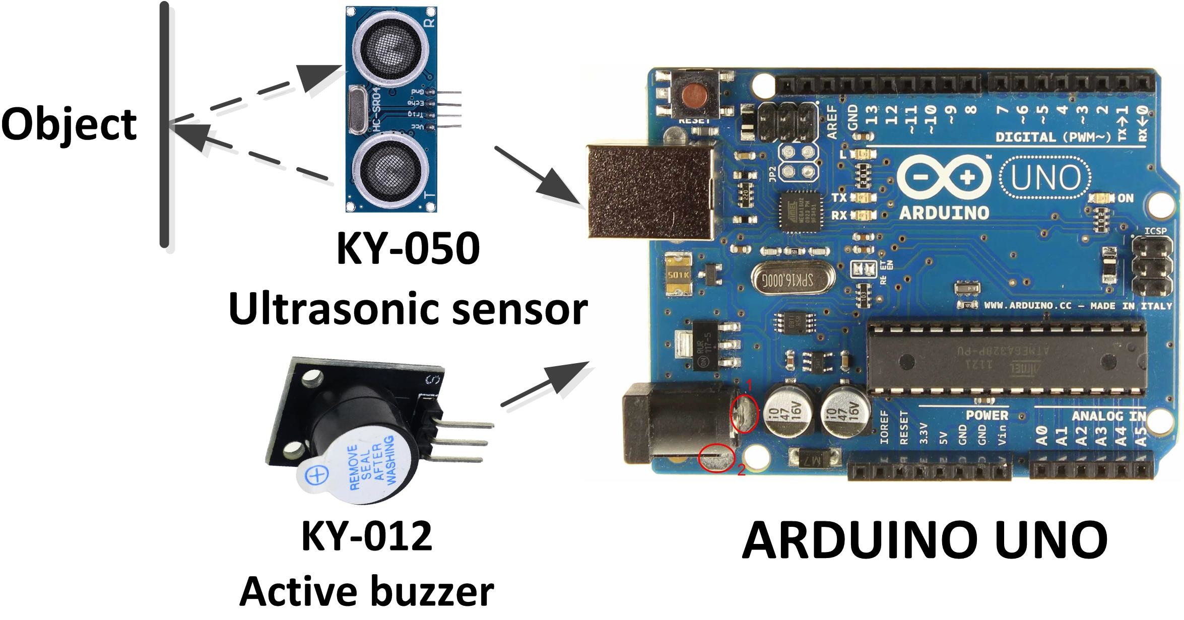 aide au stationnement en marche AR par ultrasons avec Arduino Uno ...