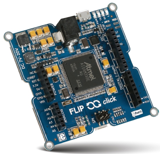 Banc d'essai : carte FLIP&click = Arduino + mikroBus + Python | Elektor Magazine