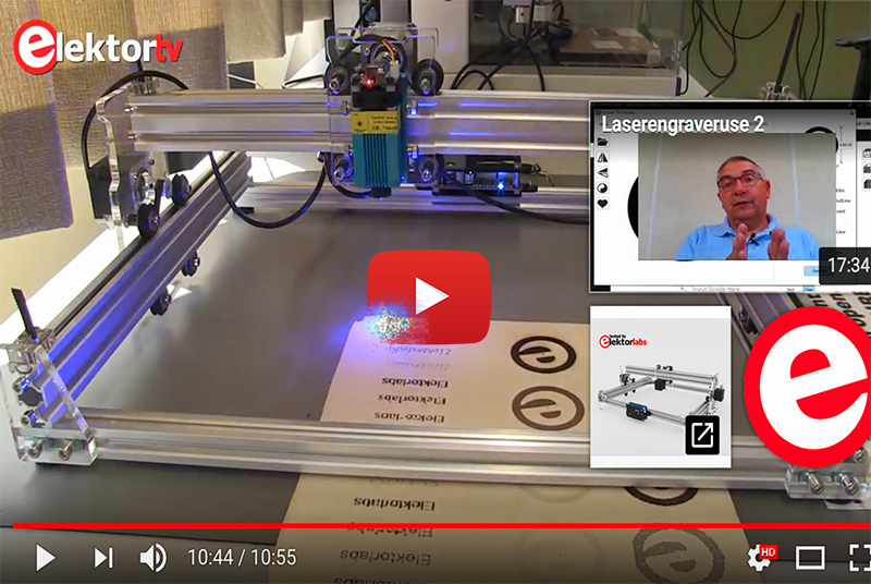 Graveuse laser EleksLaser A3 Pro en kit | Elektor Magazine