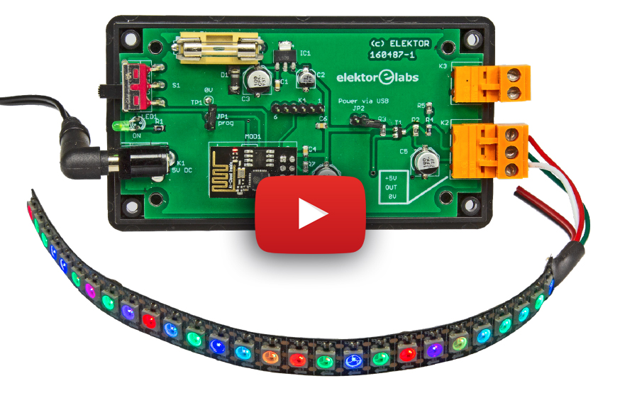Commandez des LED Neopixel avec un serveur web (ESP8266) | Elektor Magazine
