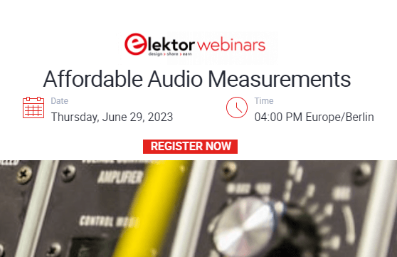 Mesures audio abordables : Rejoignez le webinaire du 29 juin. | Elektor ...