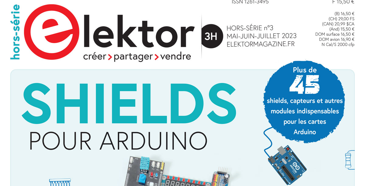 Shields pour Arduino : numéro spécial du magazine | Elektor Magazine