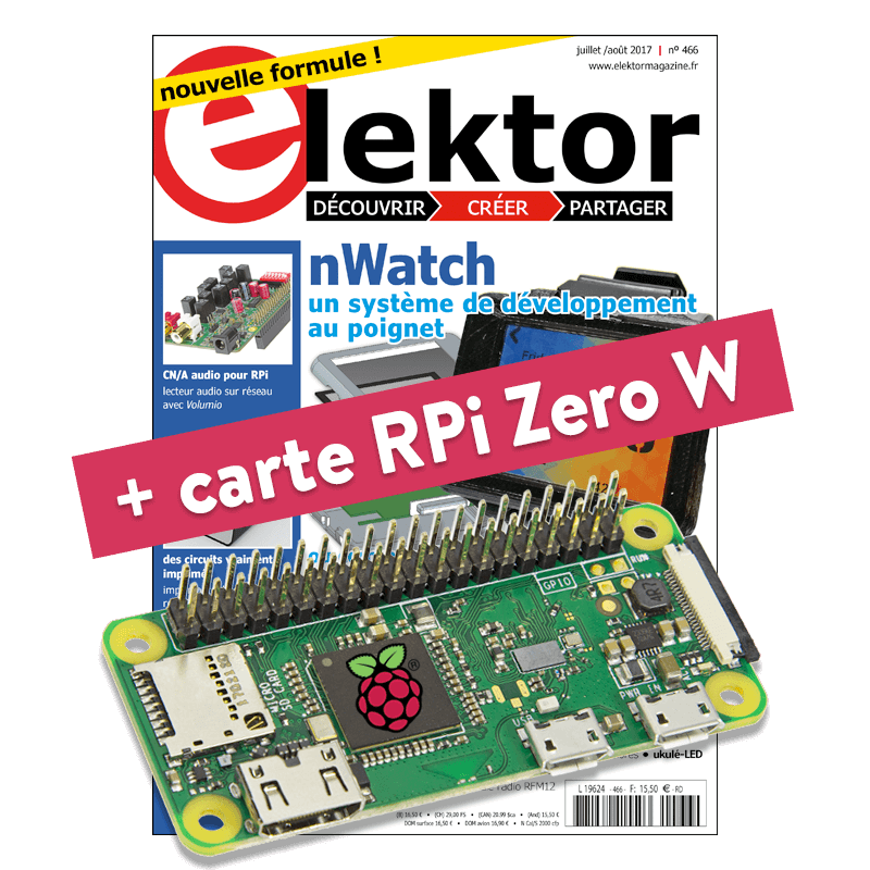 Abonnement GOLD à moitié prix + carte RPi Zero W | Elektor Magazine