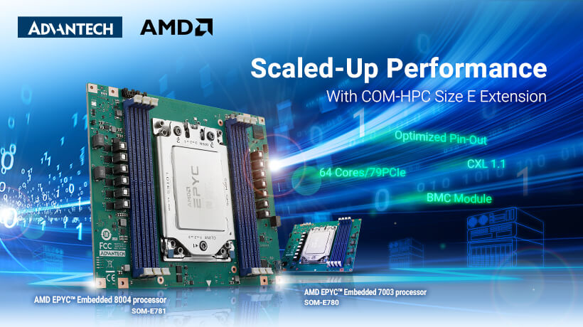 Advantech lance le module COM-HPC SOM-E781 avec processeur AMD EPYC ...