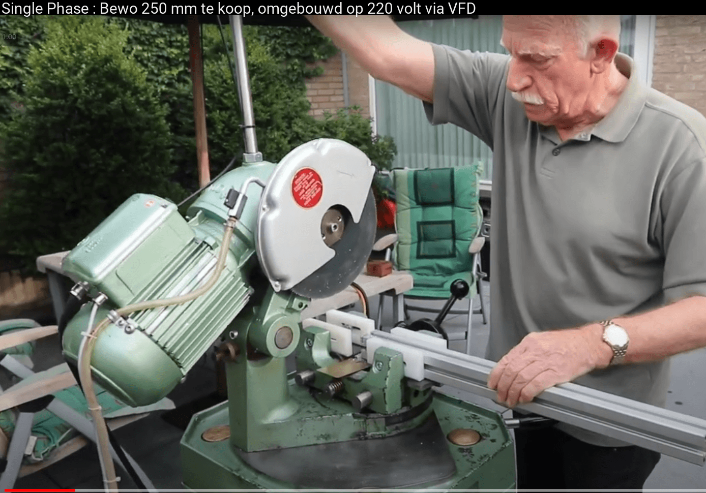 BEWO metal circular saw, with 220V VFD for maximum flexibility ...