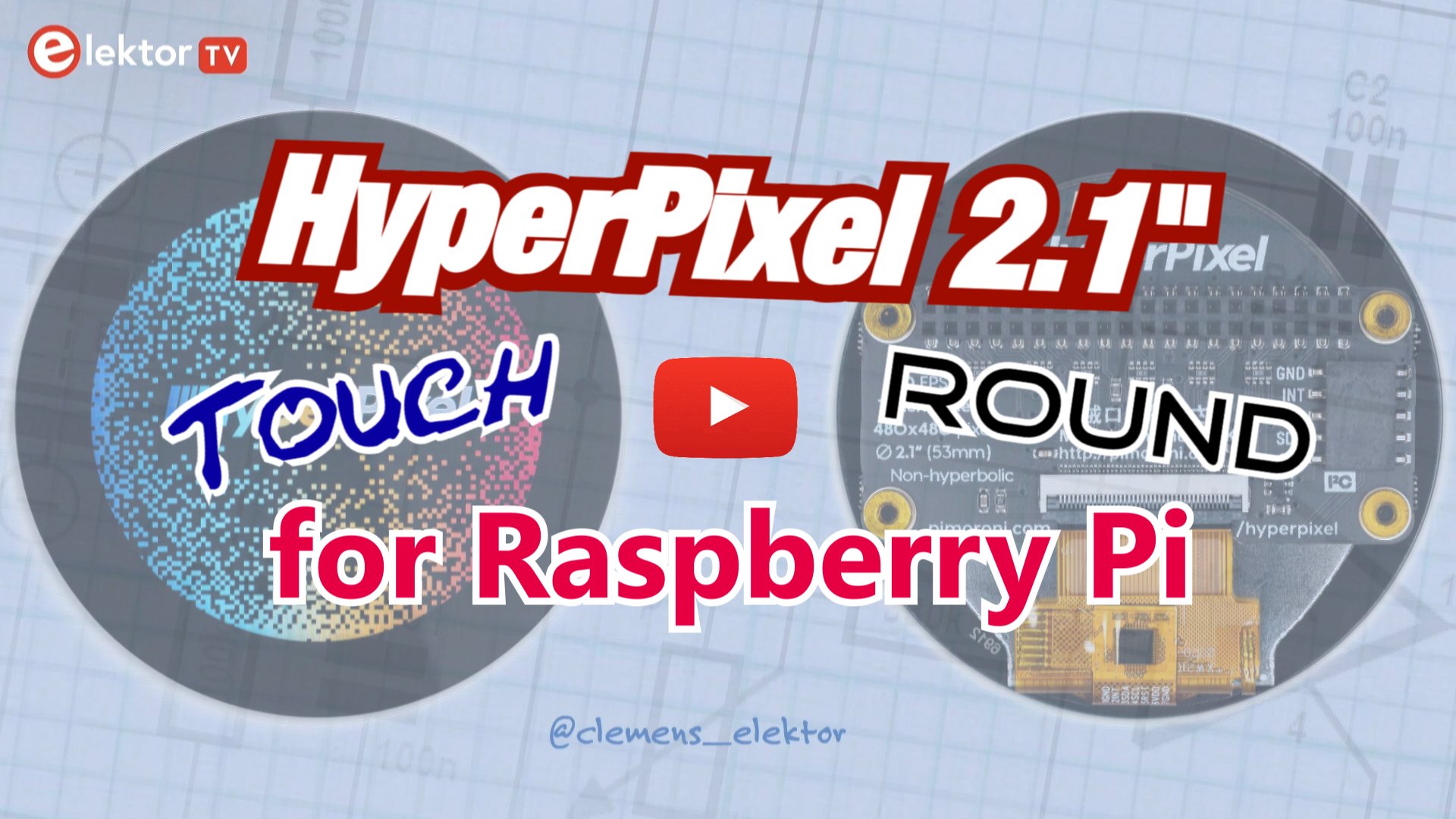 Test van de HyperPixel 2.1 Round touchscreen voor Raspberry Pi ...