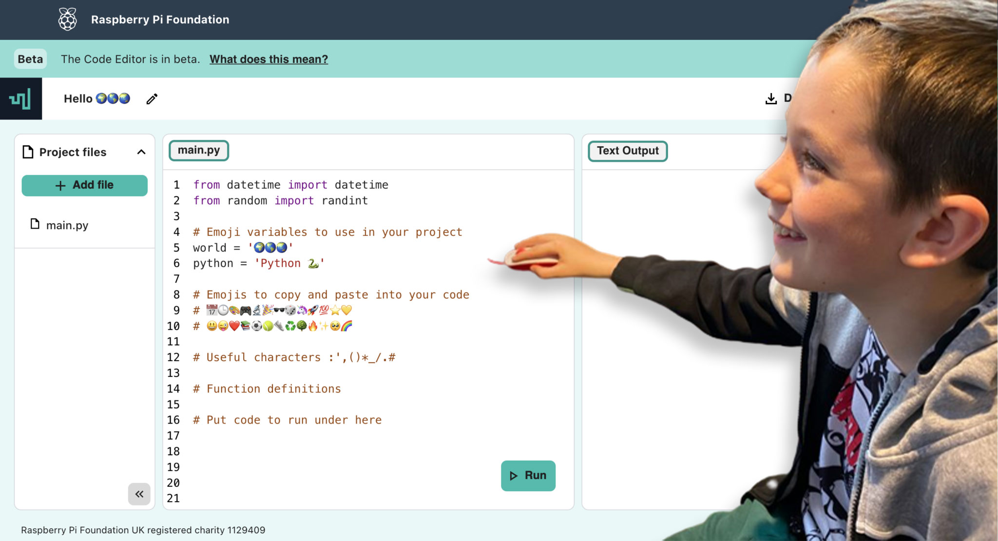 Online code-editor voor kinderen uitgebracht door de Raspberry Pi ...
