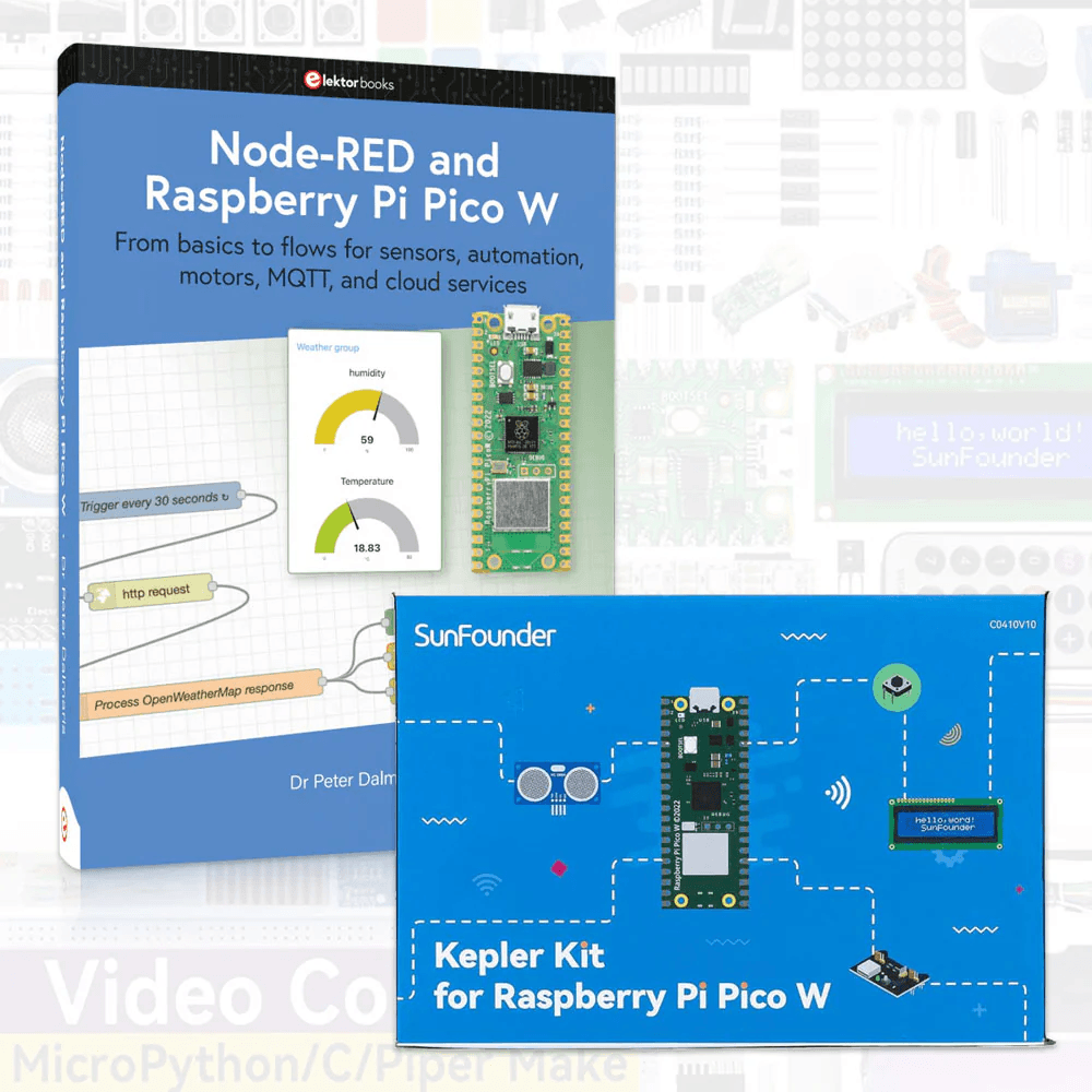RED ALERT! Node-RED Boek, Raspberry Pi W en Kepler-kit in een bundel | Elektor Magazine