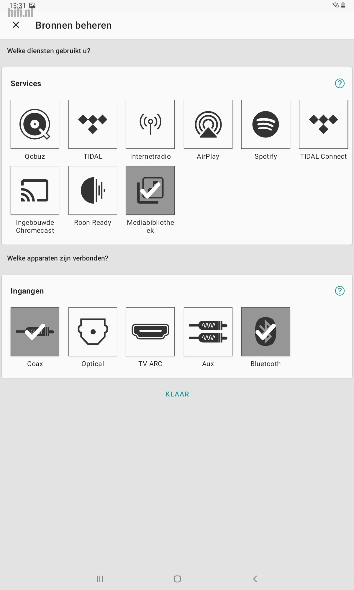 Evo 75 bediening, StreamMagic app en kleurendisplay