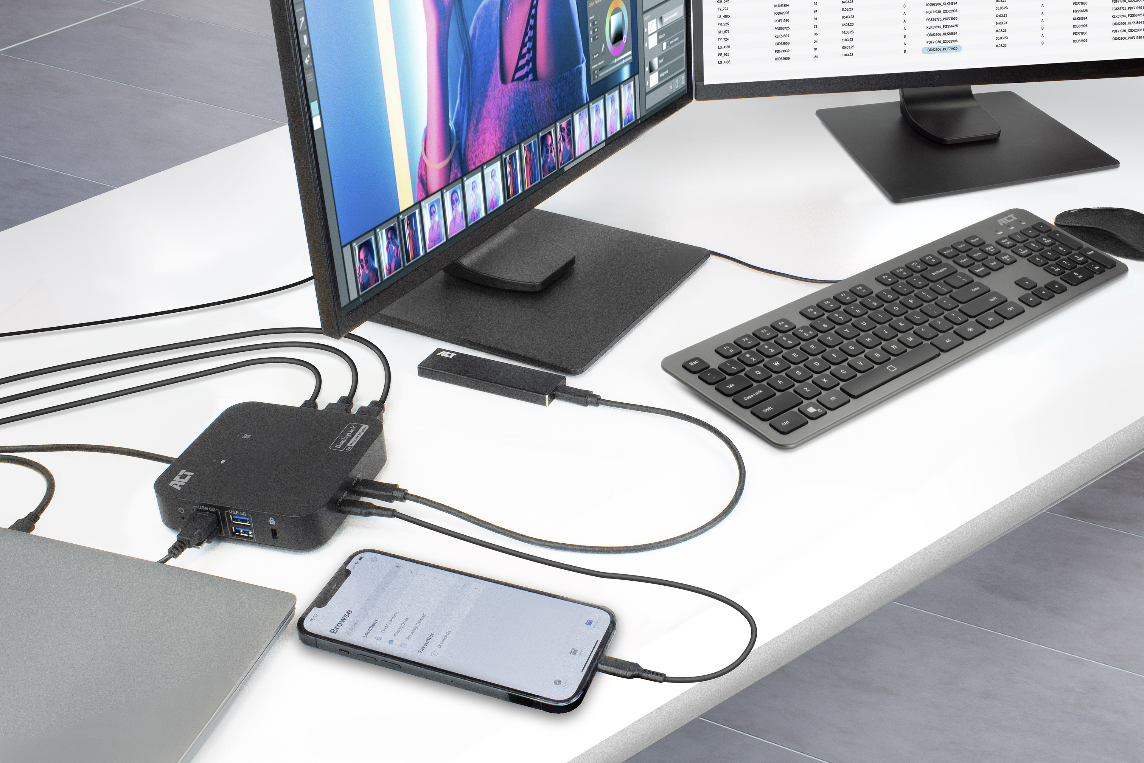 TechFi giveaway 2024 #18: ACT AC7150 USB-C dock voor Windows en macOS ...