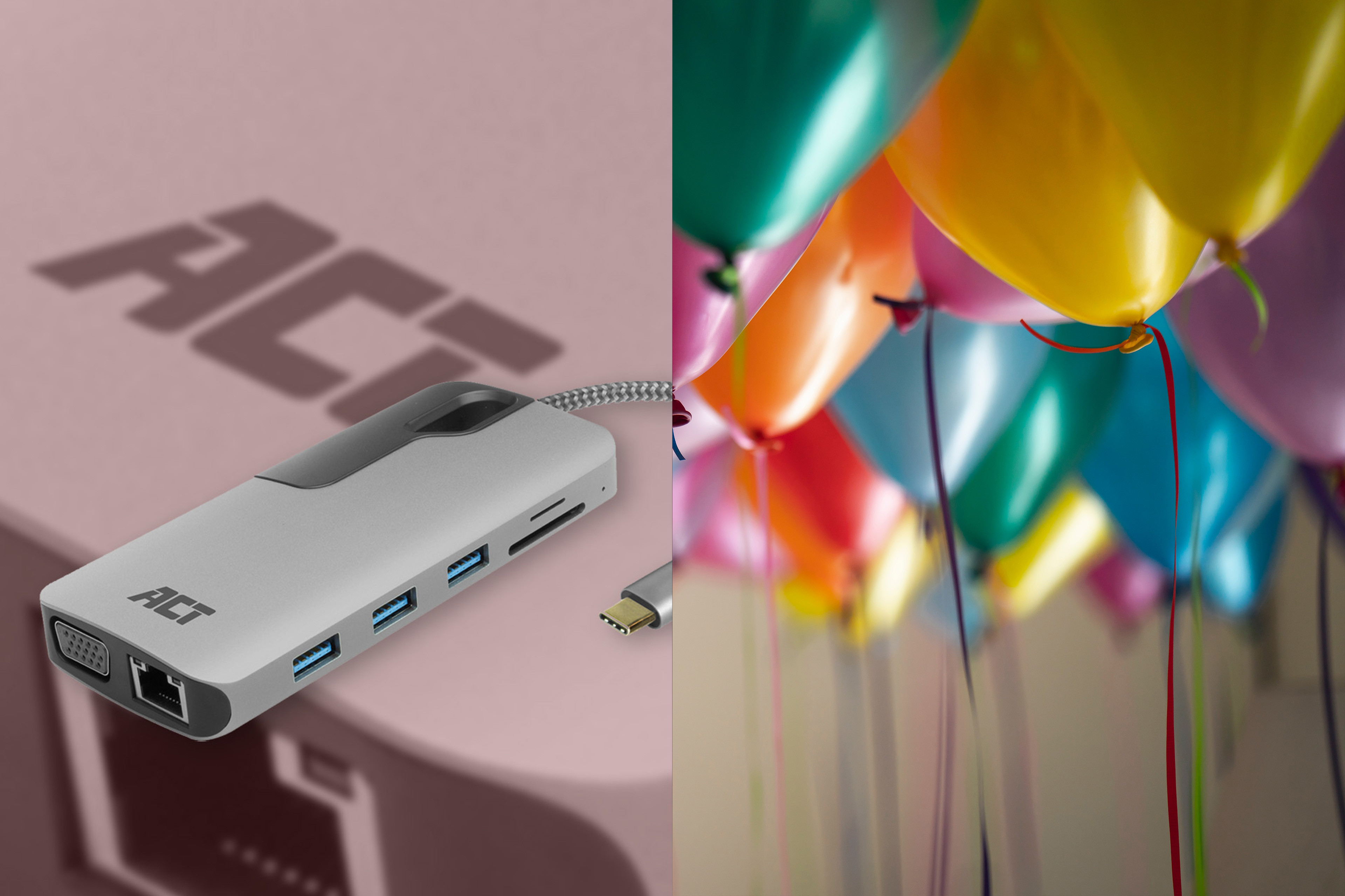 TechFi Juli 2022 giveaway #8: ACT AC7043 USB-C multiport adapter | TechFi