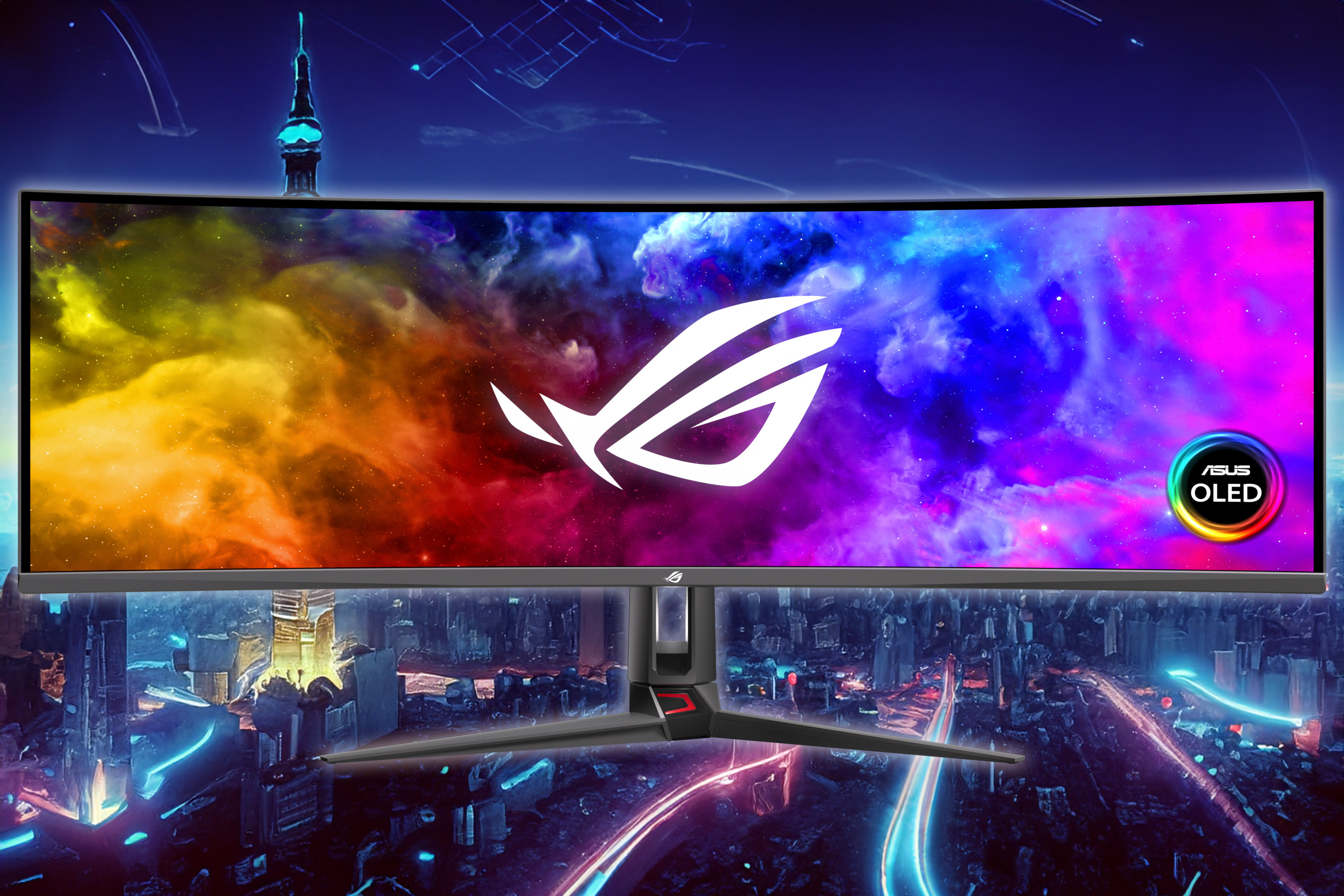 De ASUS ROG Swift OLED PG49WCD heeft een QD-OLED paneel | TechFi
